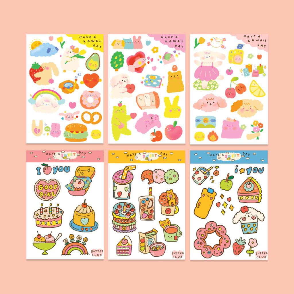BUTTERCLUB｜Have A Day Sticker | Fahfahsworld