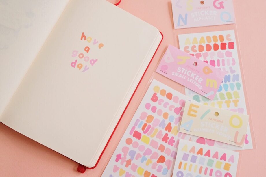 FAHFAHS | Tiny Sticker (Alphabet) | Fahfahsworld