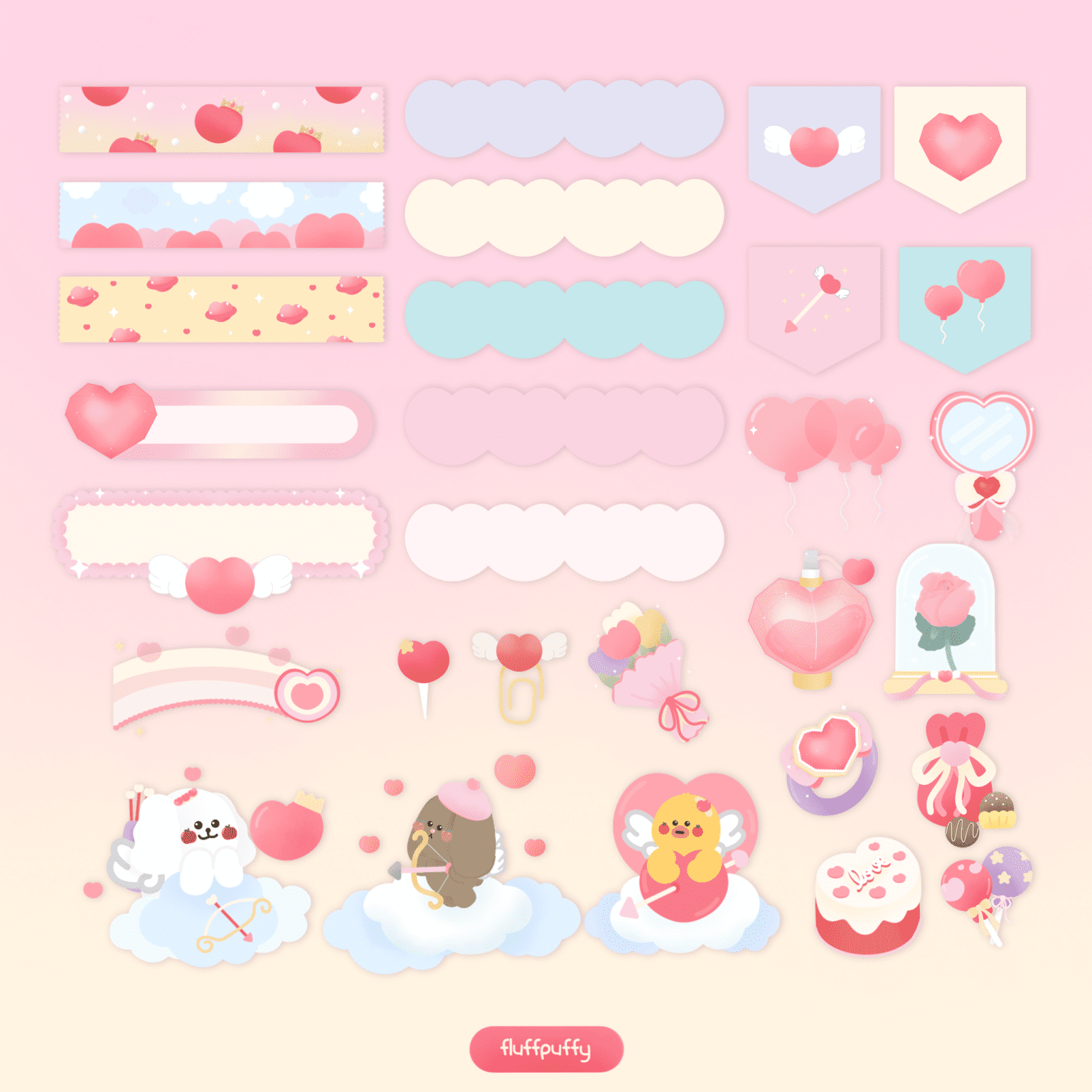 FLUFFPUFFY | DIGITAL PACK (Fluffpuffy's love story) | Fahfahsworld