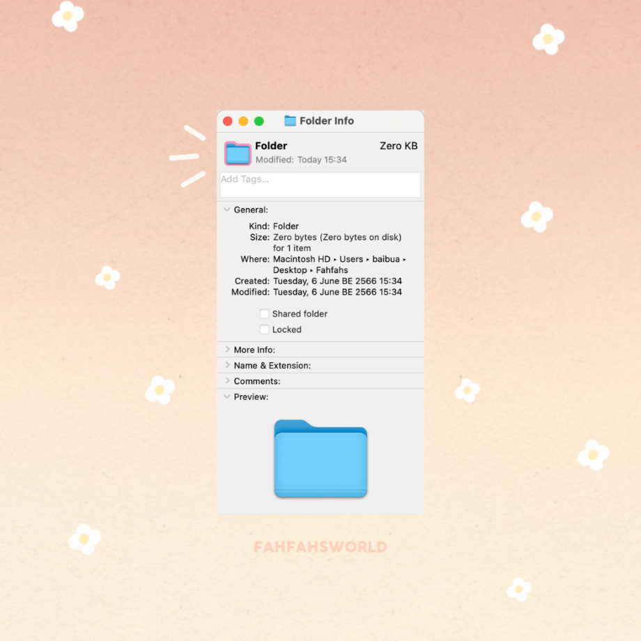 วิธีเปลี่ยน Icon Folder Mac | Fahfahsworld