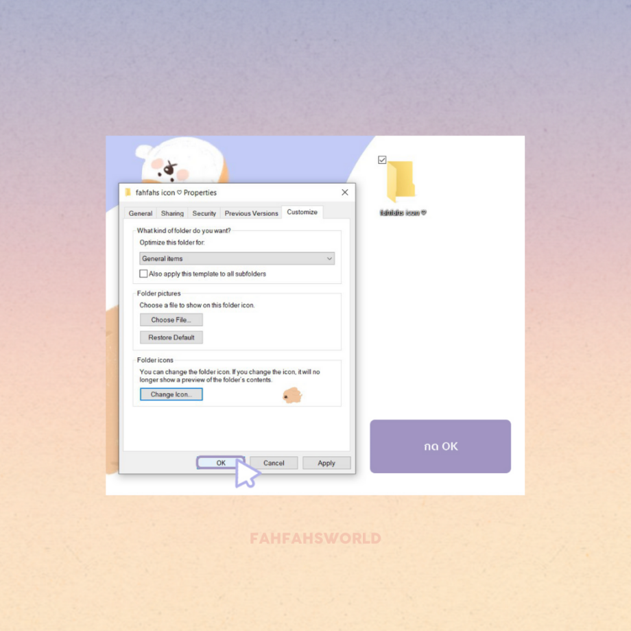 วิธีเปลี่ยน Icon Folder Windows 10 | FAHFAHSWORLD
