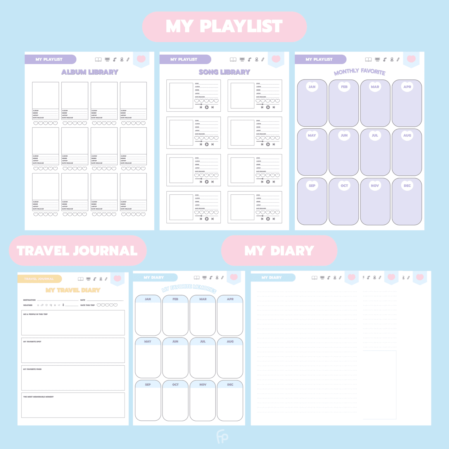 FLUFFPUFFY | DIGITAL PACK(Fluffpuffy Diary) | Fahfahsworld